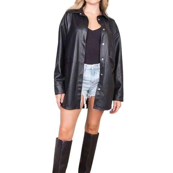 Smoke & Mirrors | Jackets & Coats | New Smoke Mirrors Pleather Shacket ...